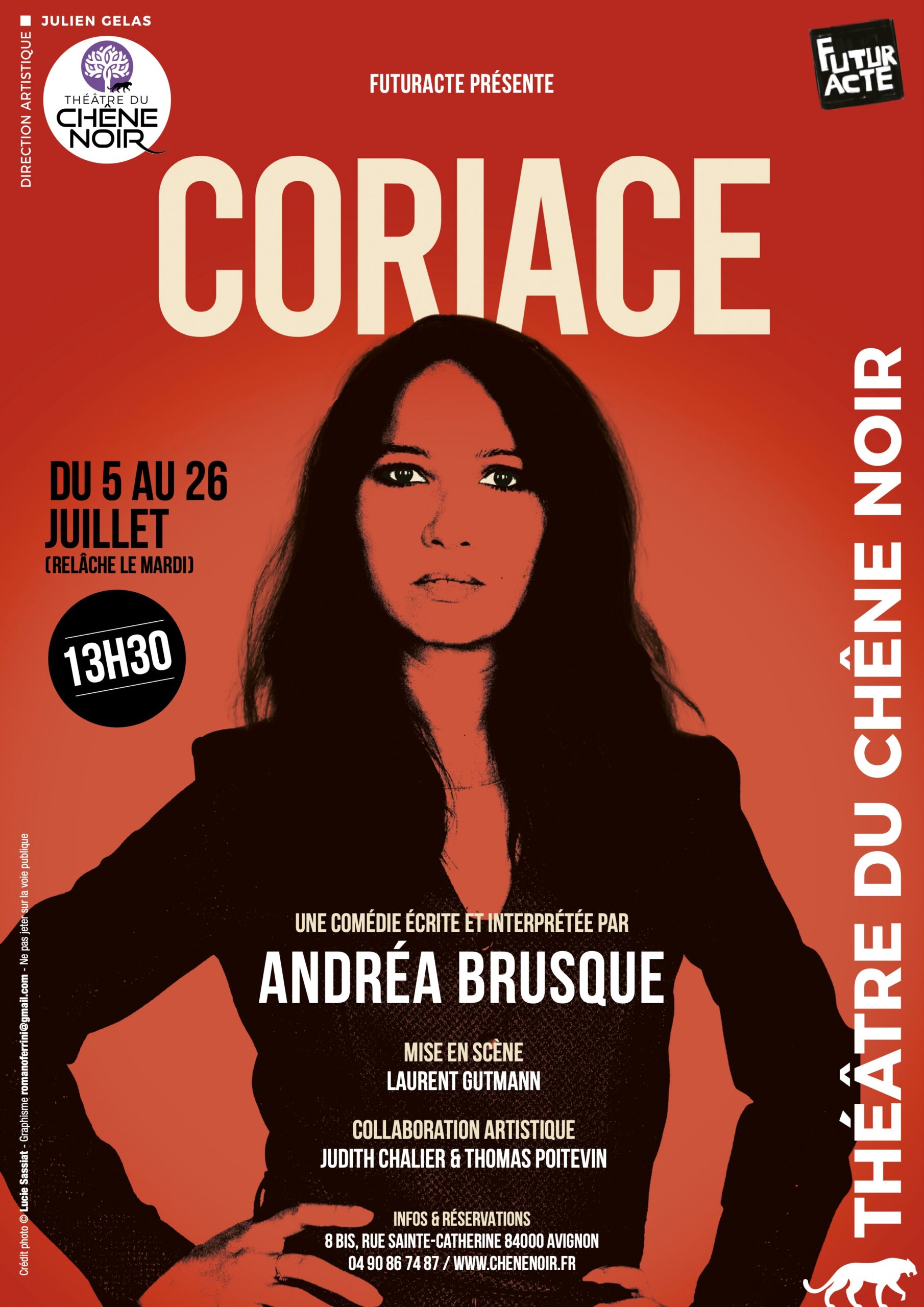 Dossier de presse Coriace au Théâtre du Chêne Noir